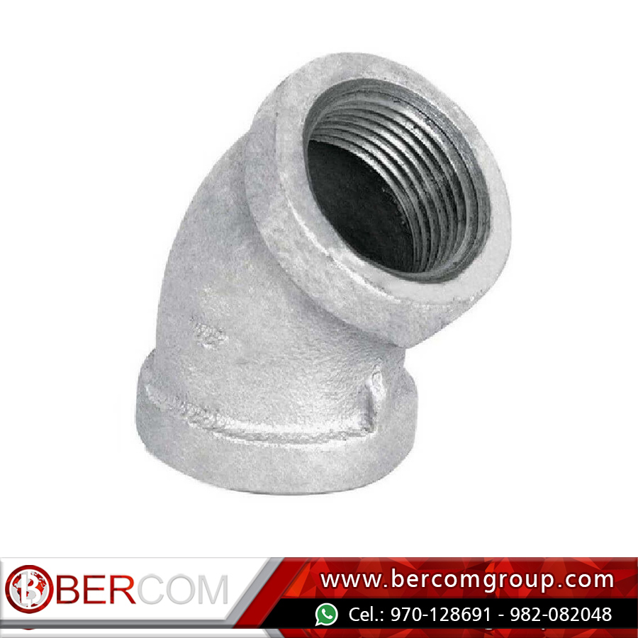 CODO 45° - GALVANIZADO - Bercom Group