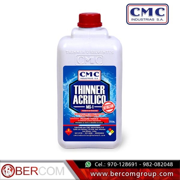 THINNER ACRILICO CMC - Bercom Group