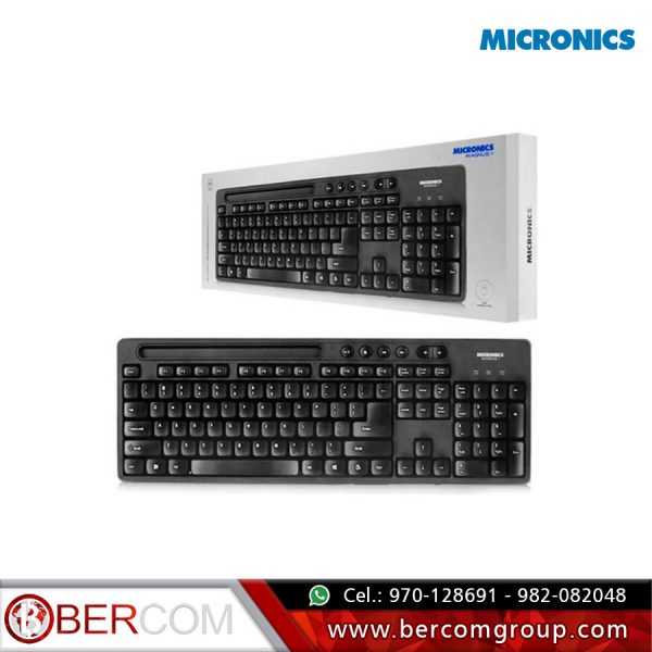 Teclado Micronics Magnus+ MIC K734 Multimedia USB - Bercom Group