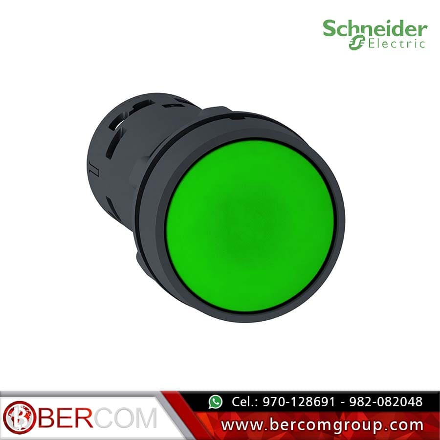 PULSADOR RASANTE PLÁST. VERDE 1NA 22MM HARMONY XB7NA31 SCHNEIDER ...