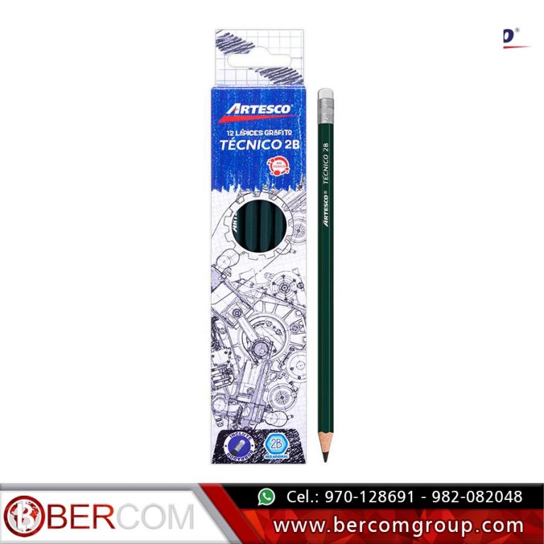LÁPIZ TÉCNICO ARTESCO 2B CAJA X 12 UND - Bercom Group