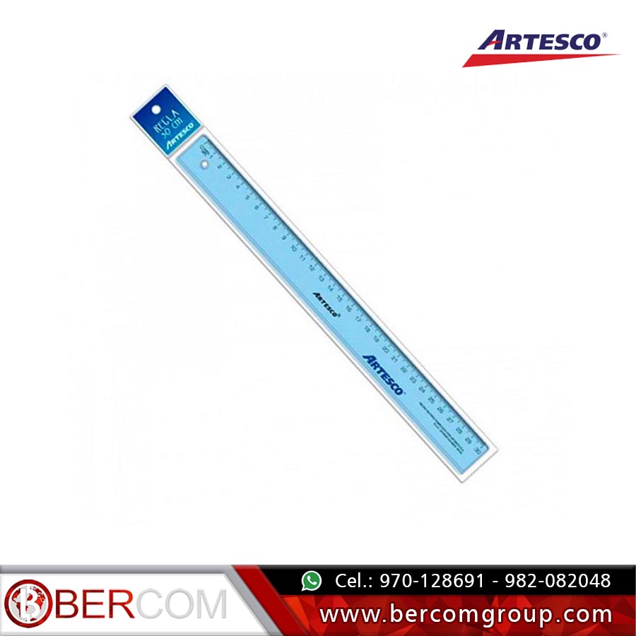 REGLA ARTESCO 30 CM TRANSPARENTE - Bercom Group