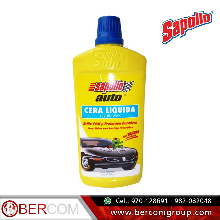 AUTO CERA LIQUIDA X 500 ML SAPOLIO - Bercom Group